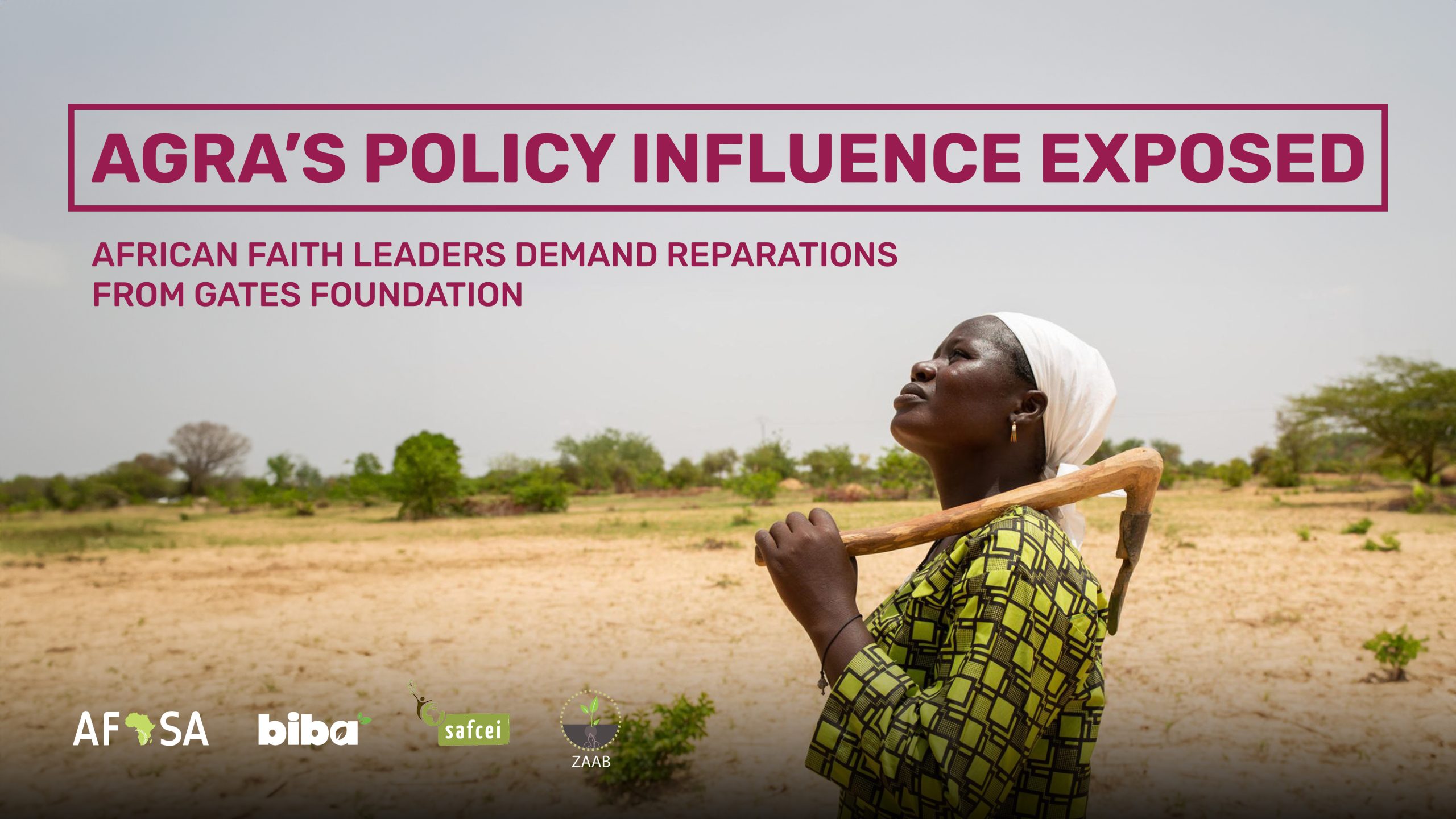 Press release: AGRA policy influence exposed / African Faith Leaders ...
